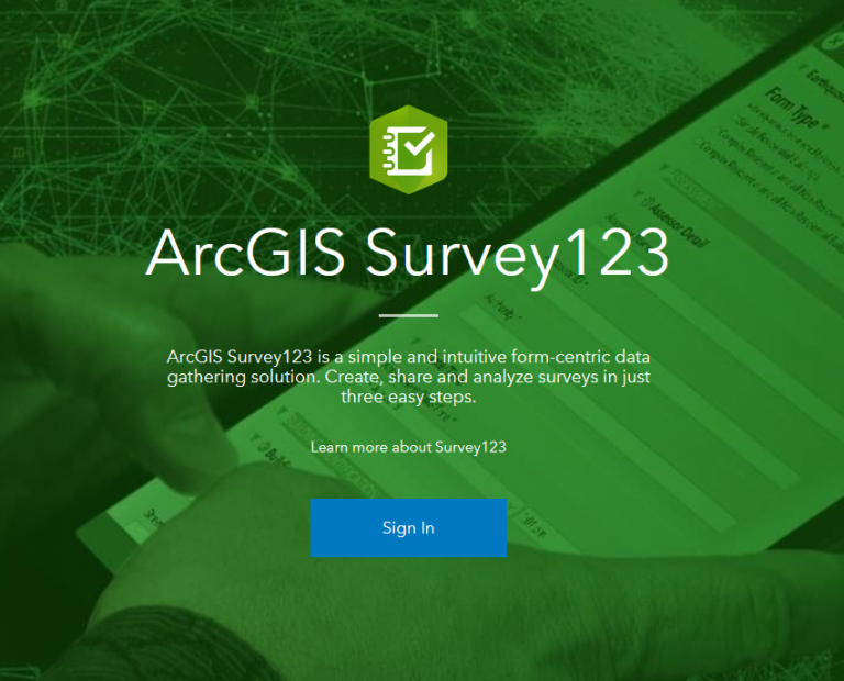 Configuring Survey123 with Enterprise GIS – Baseline GIS