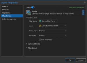 Working with Map Series in ArcPro – Baseline GIS